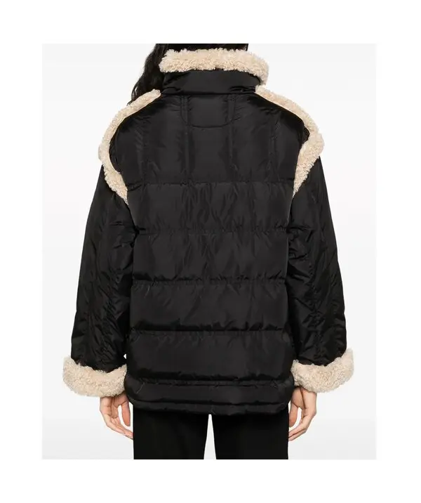 STAND STUDIO Dorothy Funnel Neck Puffer Jacket - Black