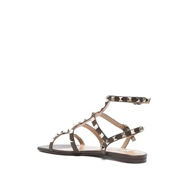 Valentino Garavani Rockstud Open-toe Flat Sandals - Multicolor
