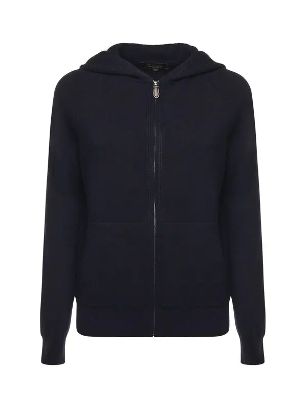 Loro Piana Knitted Zip-up Hooded Jumper