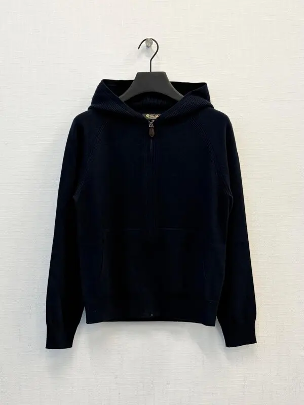 Loro Piana Zip-up Hooded Cardigan - Black