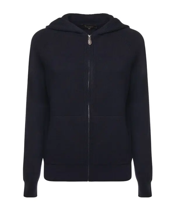 Loro Piana Zip-up Hooded Cardigan - Black