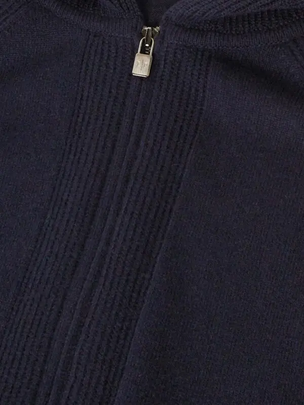 Loro Piana Zip-up Hooded Cardigan - Black