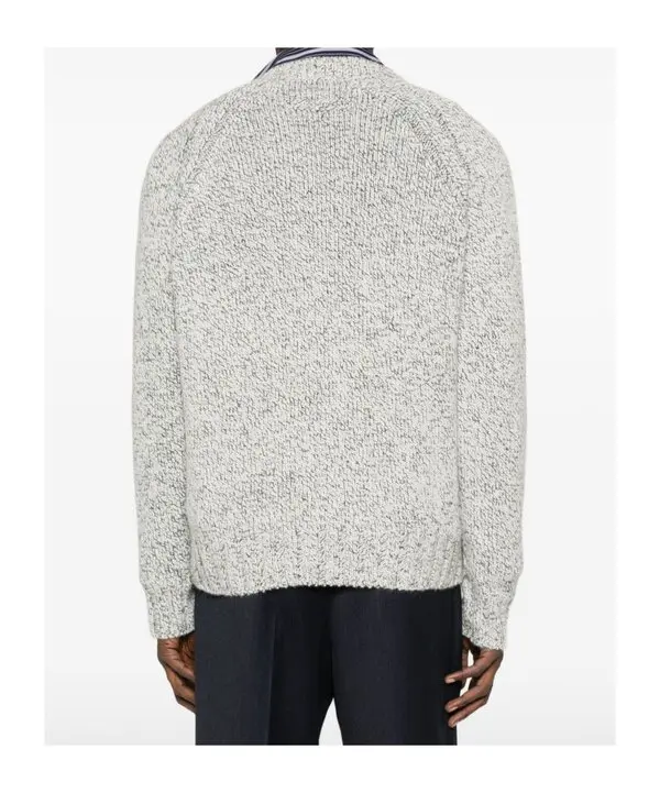 Zegna Speckled V-neck Sweater
