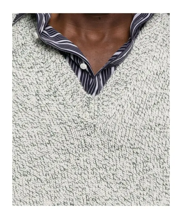 Zegna Speckled V-neck Sweater