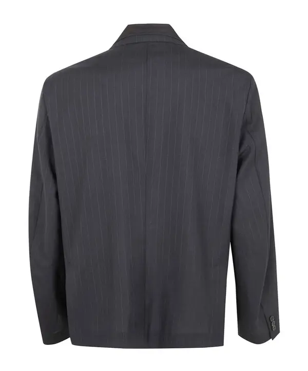 Sacai Pinstriped Button Jacket