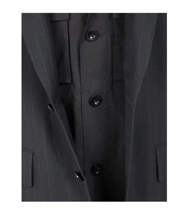Sacai Pinstriped Button Jacket