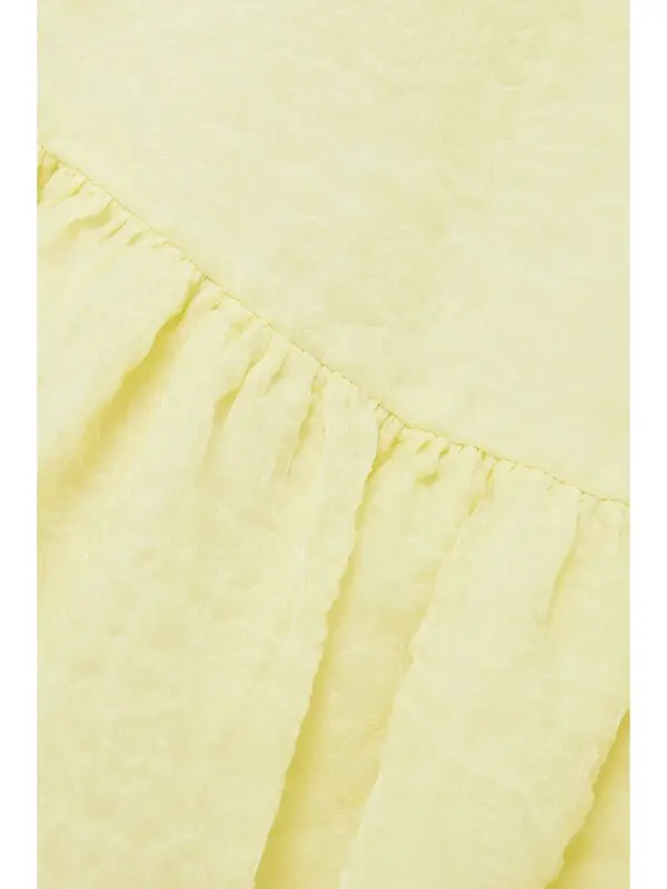 Erdem Maple Pleated Mini Dress