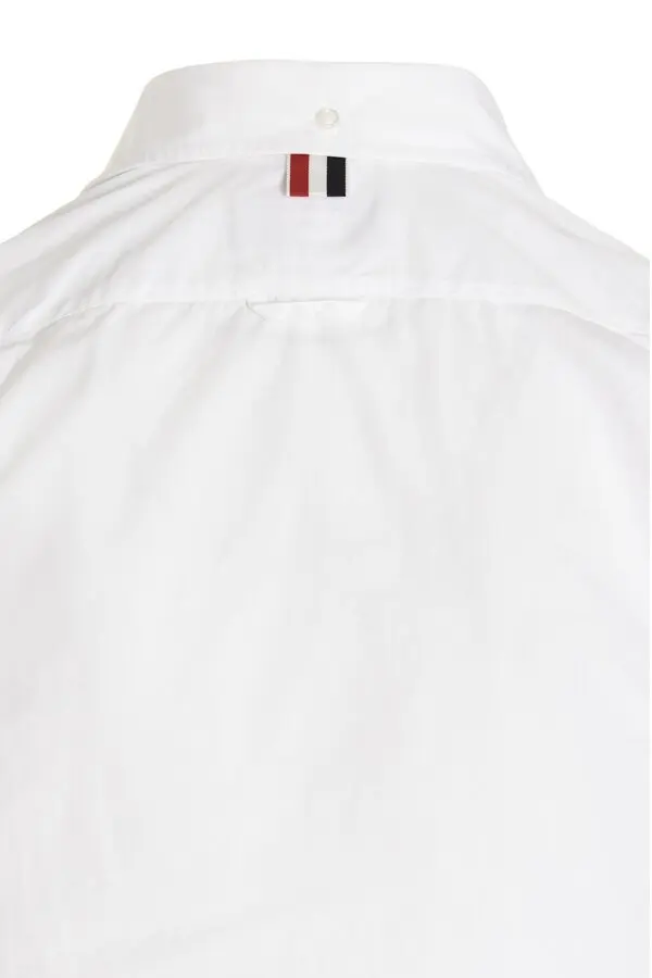Thom Browne Rwb Detailed Long-sleeved Shirt