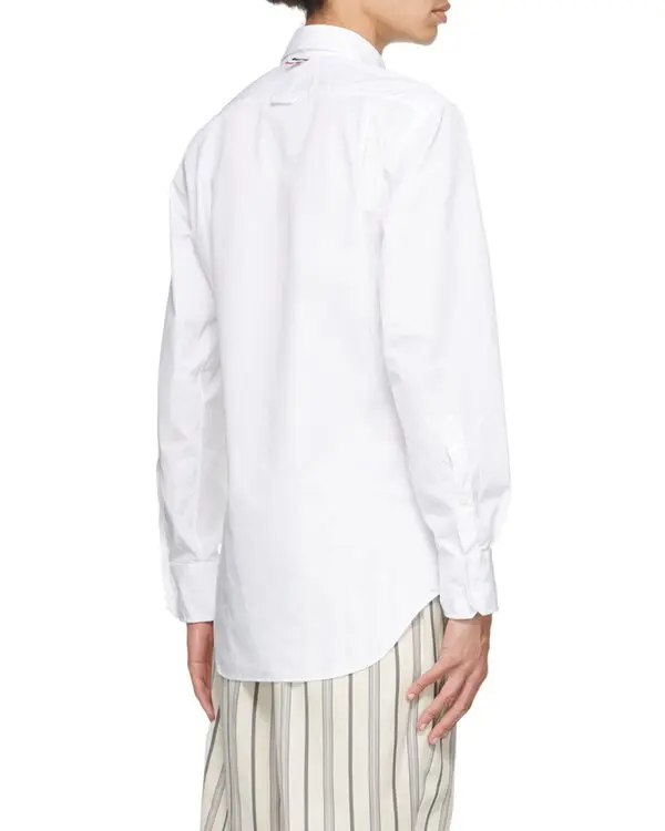 Thom Browne Rwb Detailed Long-sleeved Shirt