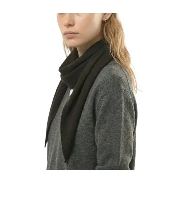 THE ROW Leomine Cashmere Scarf - Black