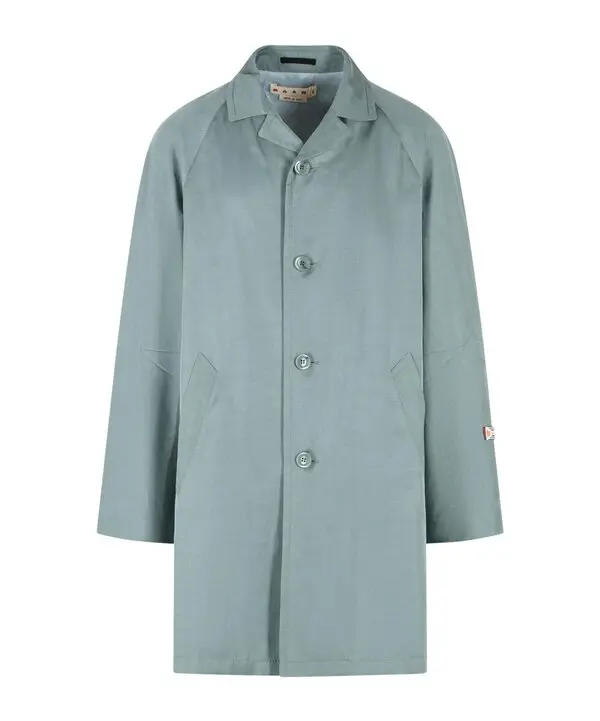 Marni Lyocell Trench Coat - Green