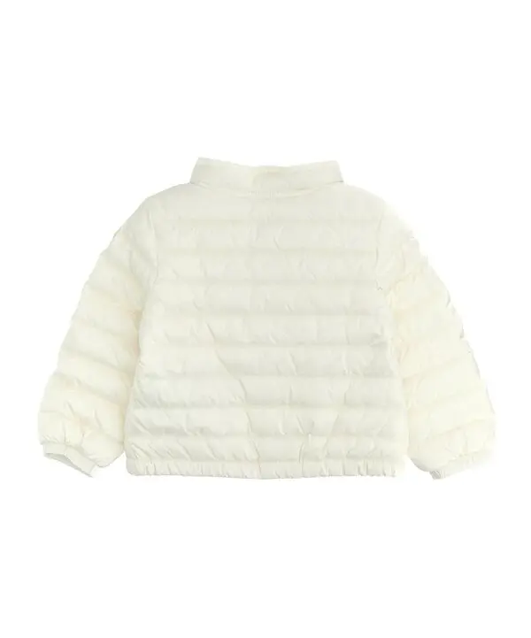 Moncler Logo Patch Down Jacket - White