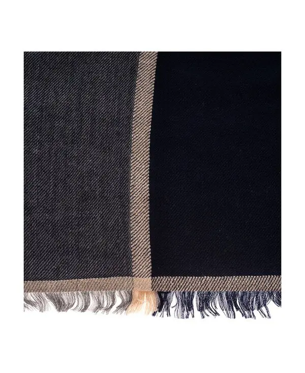 Brunello Cucinelli Colour Block Fringed Scarf