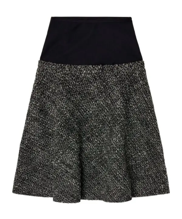 DIESEL® Panelled High-waisted Midi Skirt