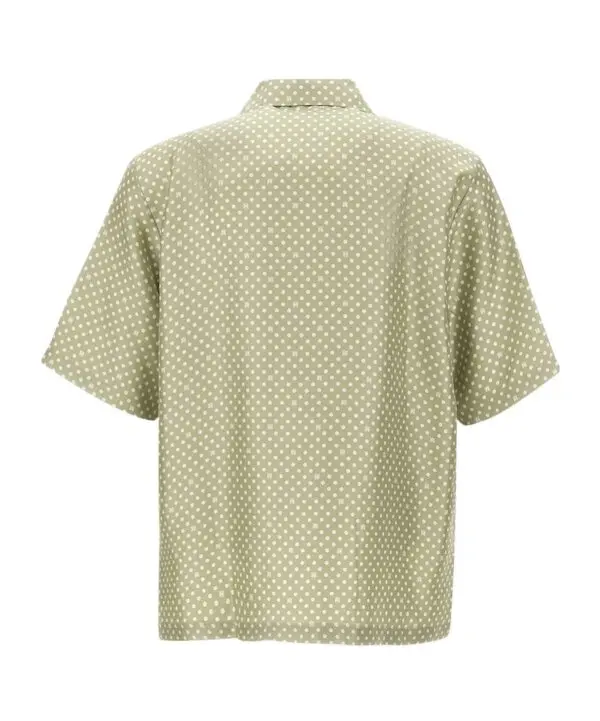 Amiri Polka-dot-pattern Short-sleeved Shirt - Nude