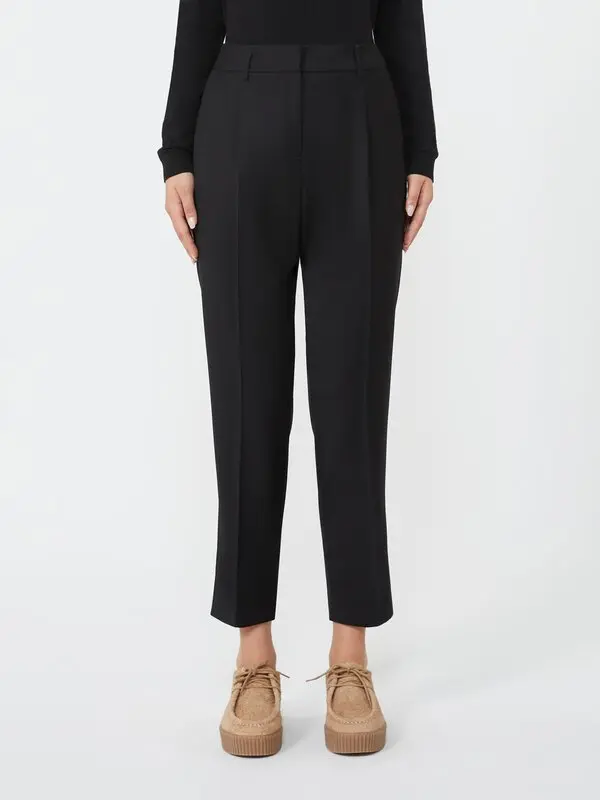 Max Mara Wool Flannel Skinny Pants