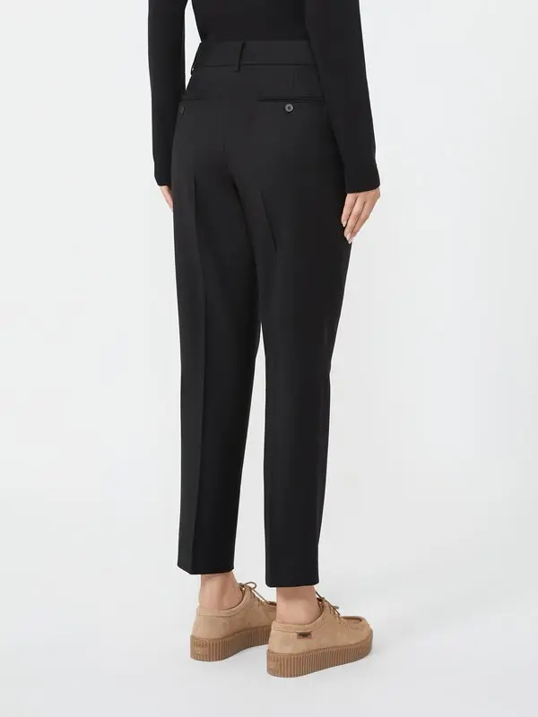 Max Mara Wool Flannel Skinny Pants