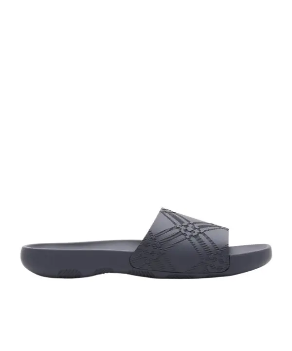 Burberry Embossed Check Dive Slides - Magnet