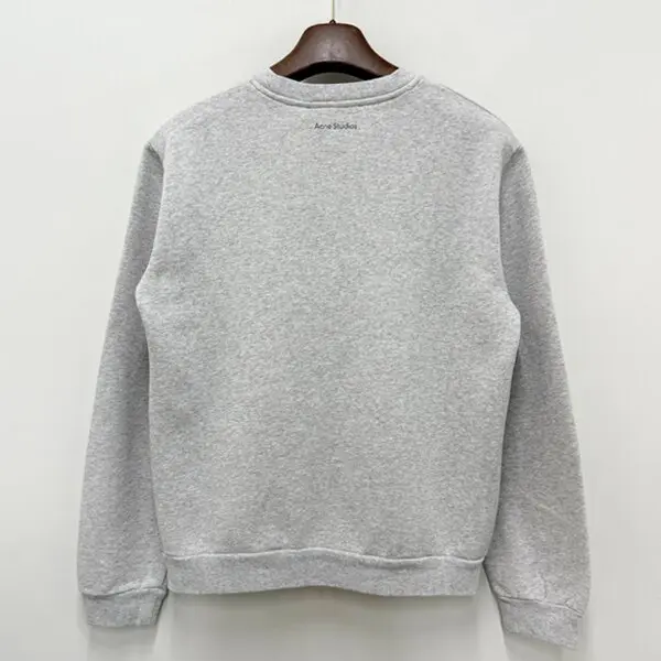 Acne Studios Fleece Crewneck Sweatshirt With Embroidered Face Logo