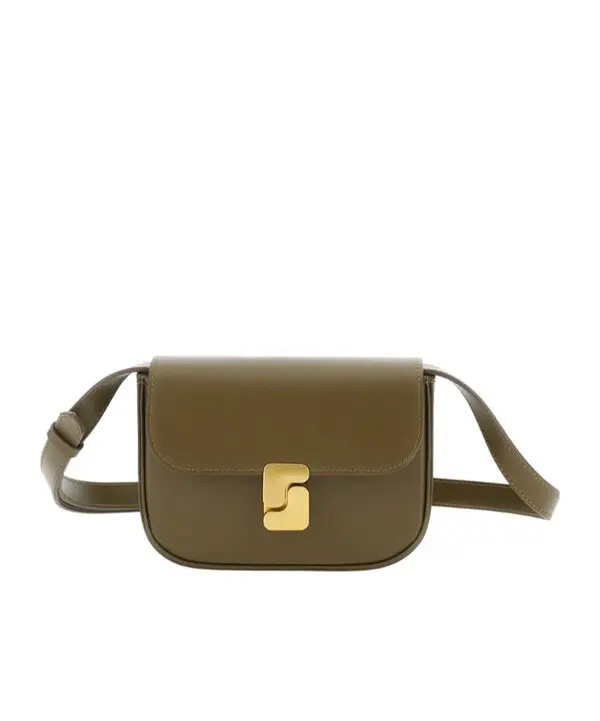 Soeur Bell Flap Shoulder Bag - Green