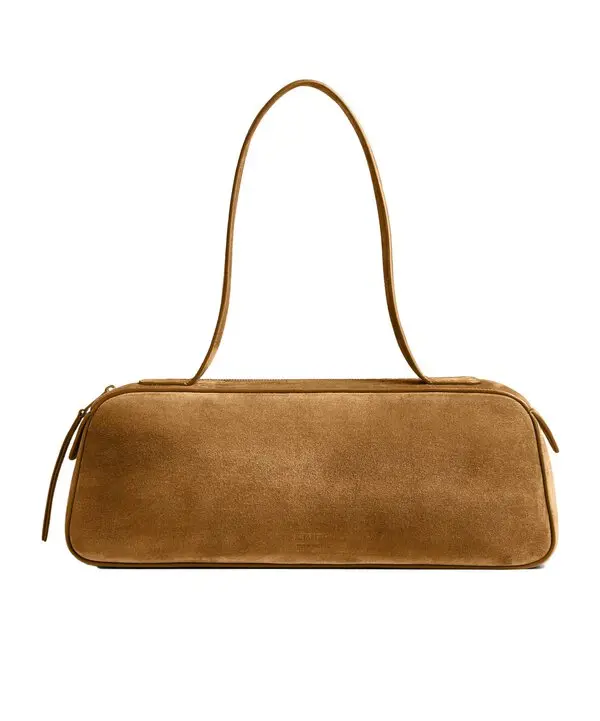 Khaite Simona Zipped Shoulder Bag - Mud
