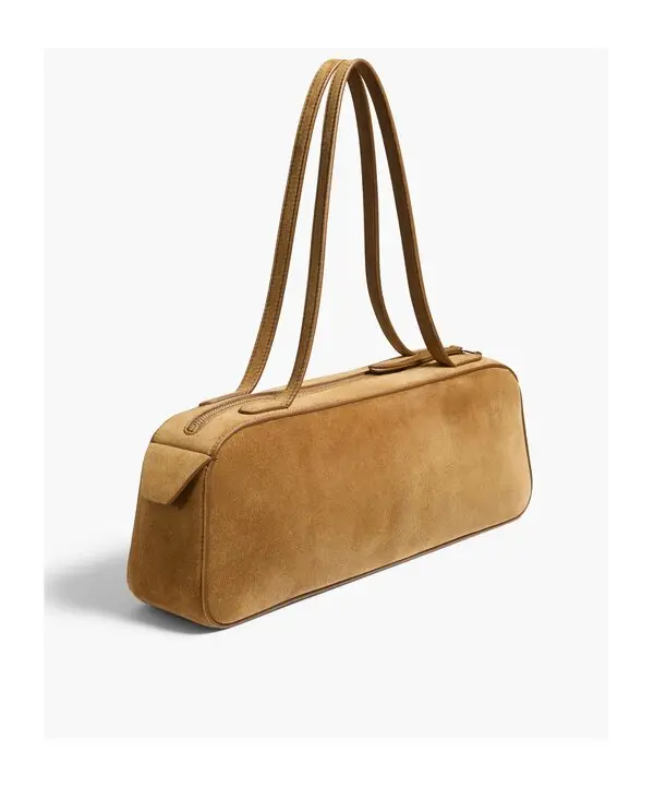 Khaite Simona Zipped Shoulder Bag - Mud