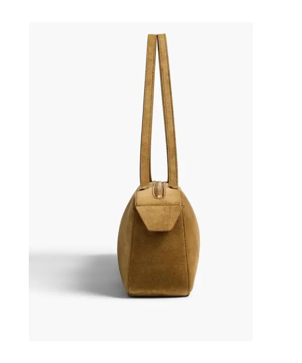 Khaite Simona Zipped Shoulder Bag - Mud