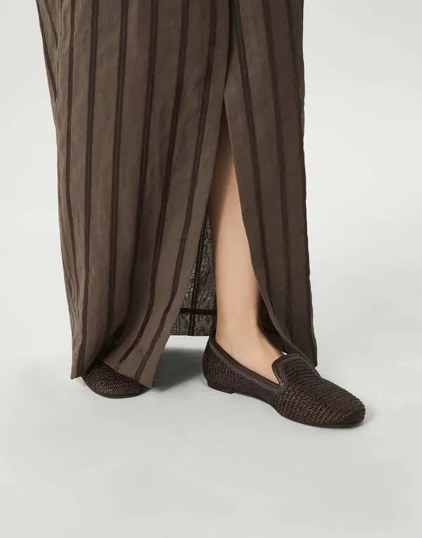 Brunello Cucinelli Interwoven Design Slippers