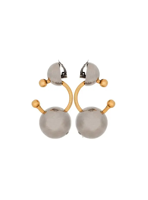 Balmain Piercing Mini Hoop Earrings - Silver