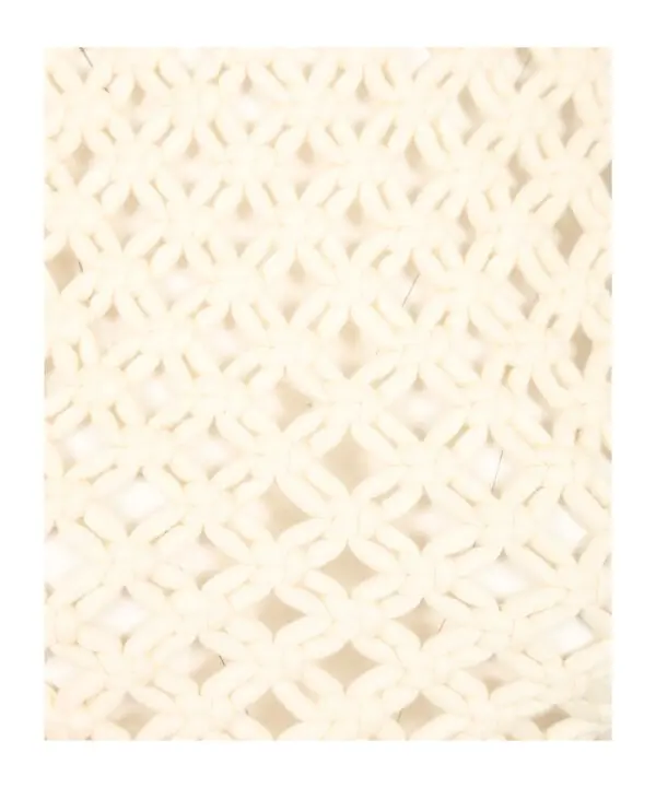 Alaïa Hand-knotted Crewneck Sleeveless Top - White