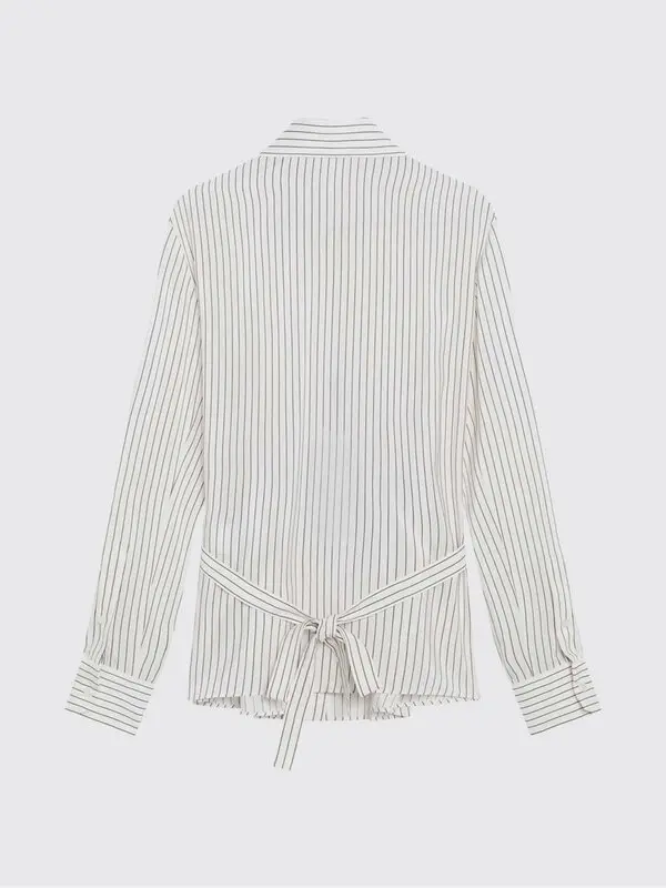 Dolce & Gabbana Pinstriped Shirt With Classic Collar - White