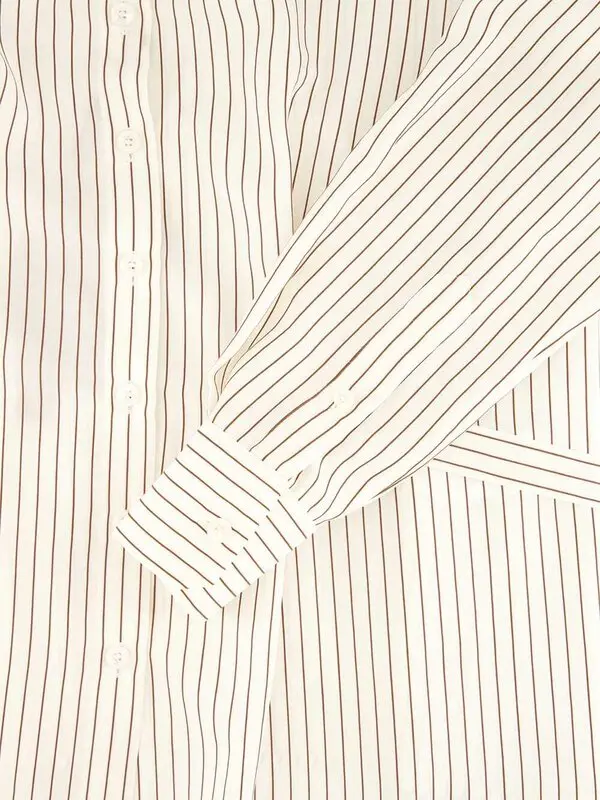Dolce & Gabbana Pinstriped Shirt With Classic Collar - White