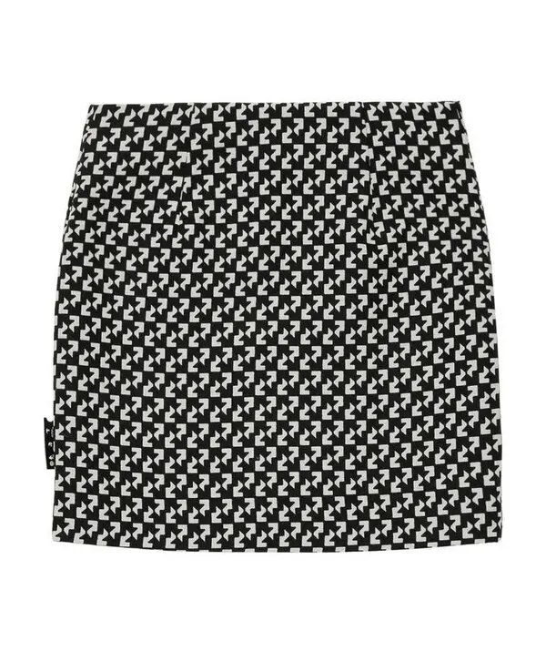 Off-White High-waisted Abstract Print Mini Skirt