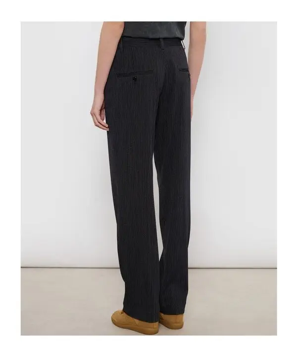 Isabel Marant Étoile High-waisted Pinstriped Tailored Trousers