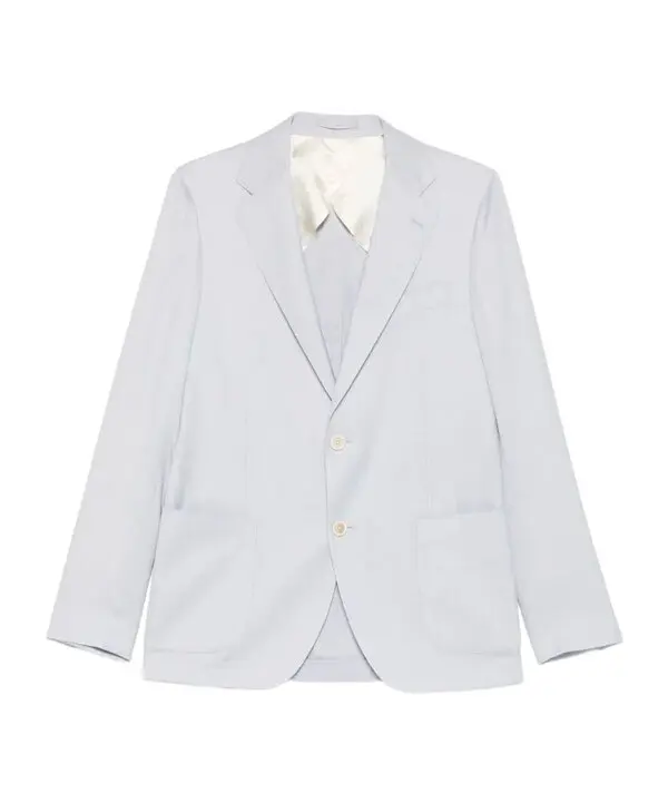 LARDINI Patch-pocket Jacket - Blue