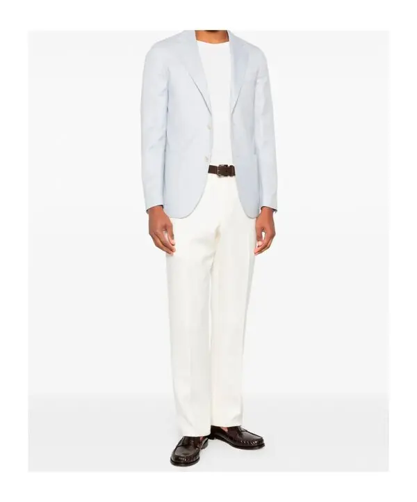 LARDINI Patch-pocket Jacket - Blue
