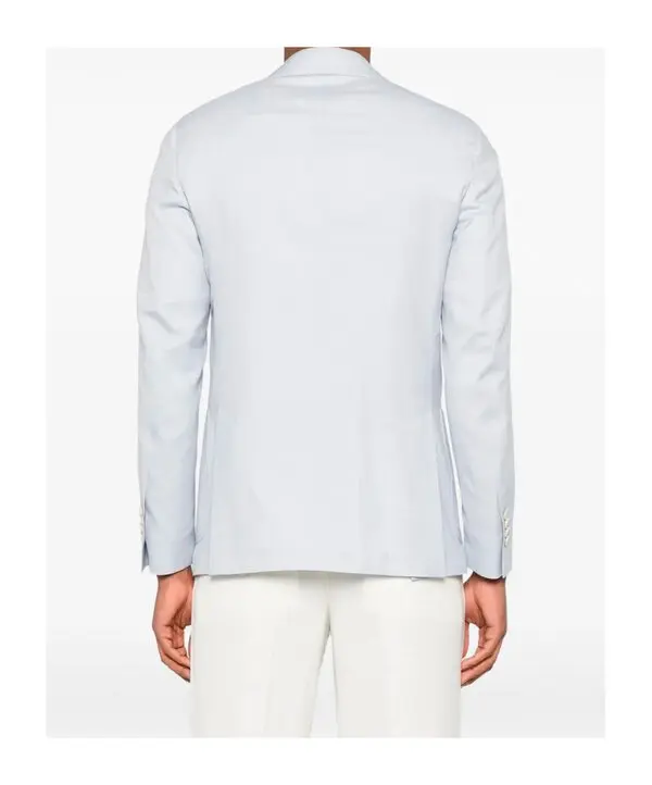 LARDINI Patch-pocket Jacket - Blue