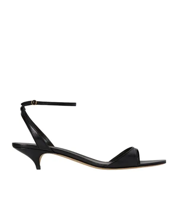 THE ROW 35mm Vika Sandals - Black