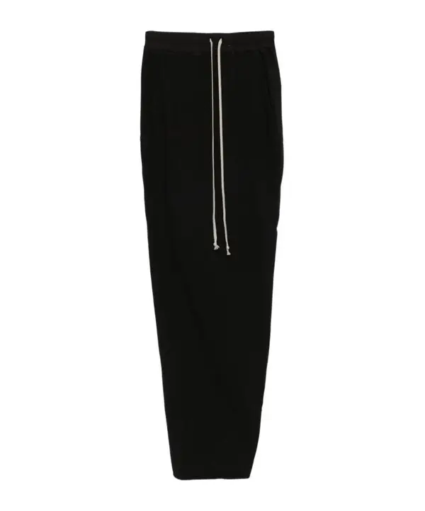 Rick Owens Drawstring Skirt With Slit Design - Black
