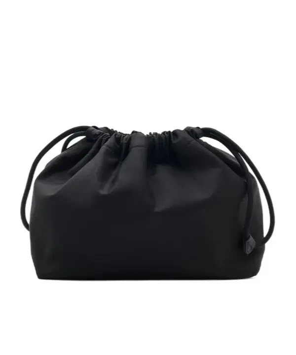 Burberry Logo Plaque Drawstring Pouch