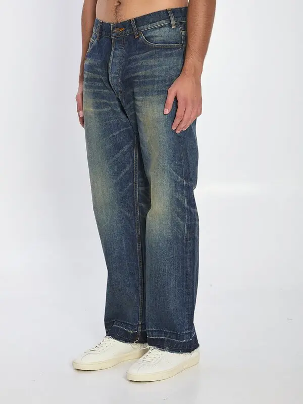 Celine Wesley Jeans In Cotton Denim