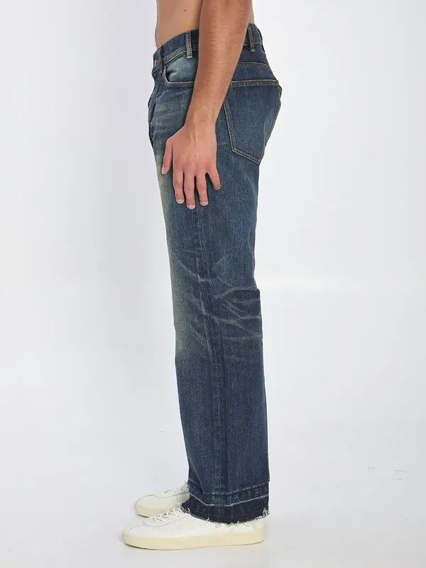 Celine Wesley Jeans In Cotton Denim