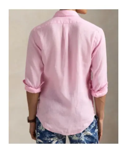 Polo Ralph Lauren Logo Embroidered Polo Pony Shirt - Pink