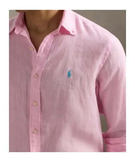 Polo Ralph Lauren Logo Embroidered Polo Pony Shirt - Pink