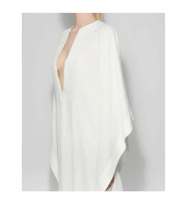Alaïa Loose Fit V-neck Kaftan Dress