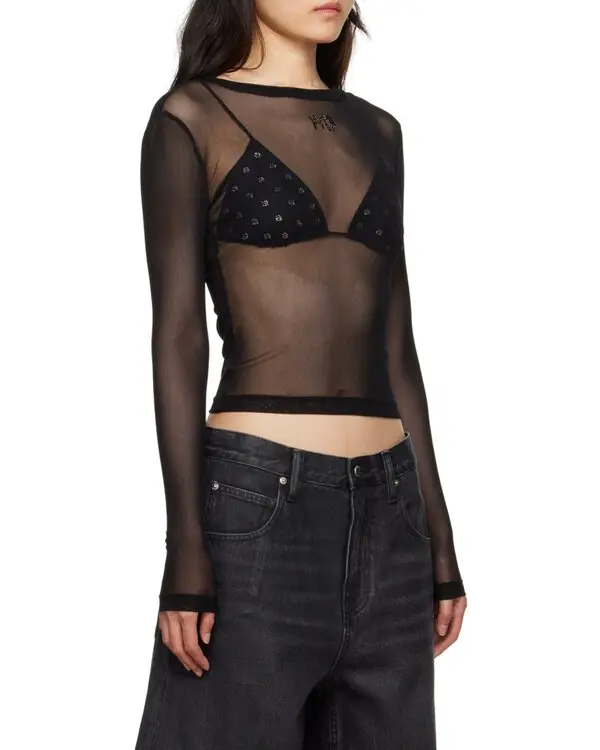 Alexander Wang Mesh Long-sleeved T-shirt
