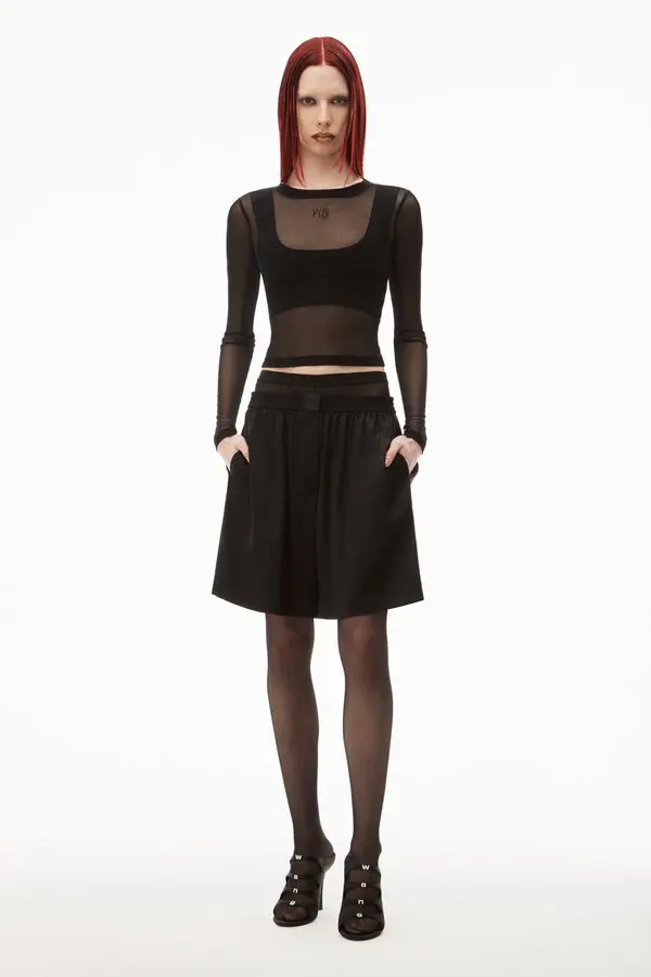 Alexander Wang Mesh Long-sleeved T-shirt