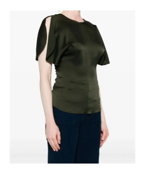Victoria Beckham Draped Sleeve Top