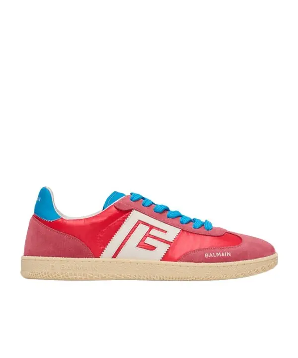 Balmain Round Toe Lace-up Sneakers - Multicolor