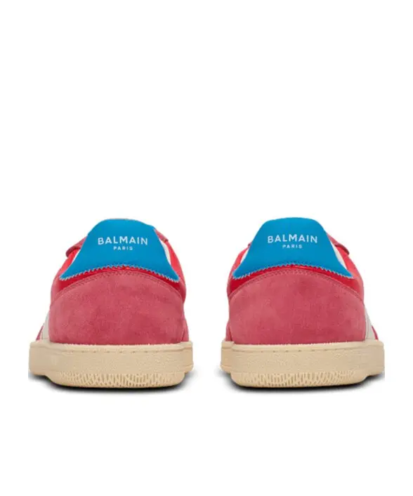Balmain Round Toe Lace-up Sneakers - Multicolor